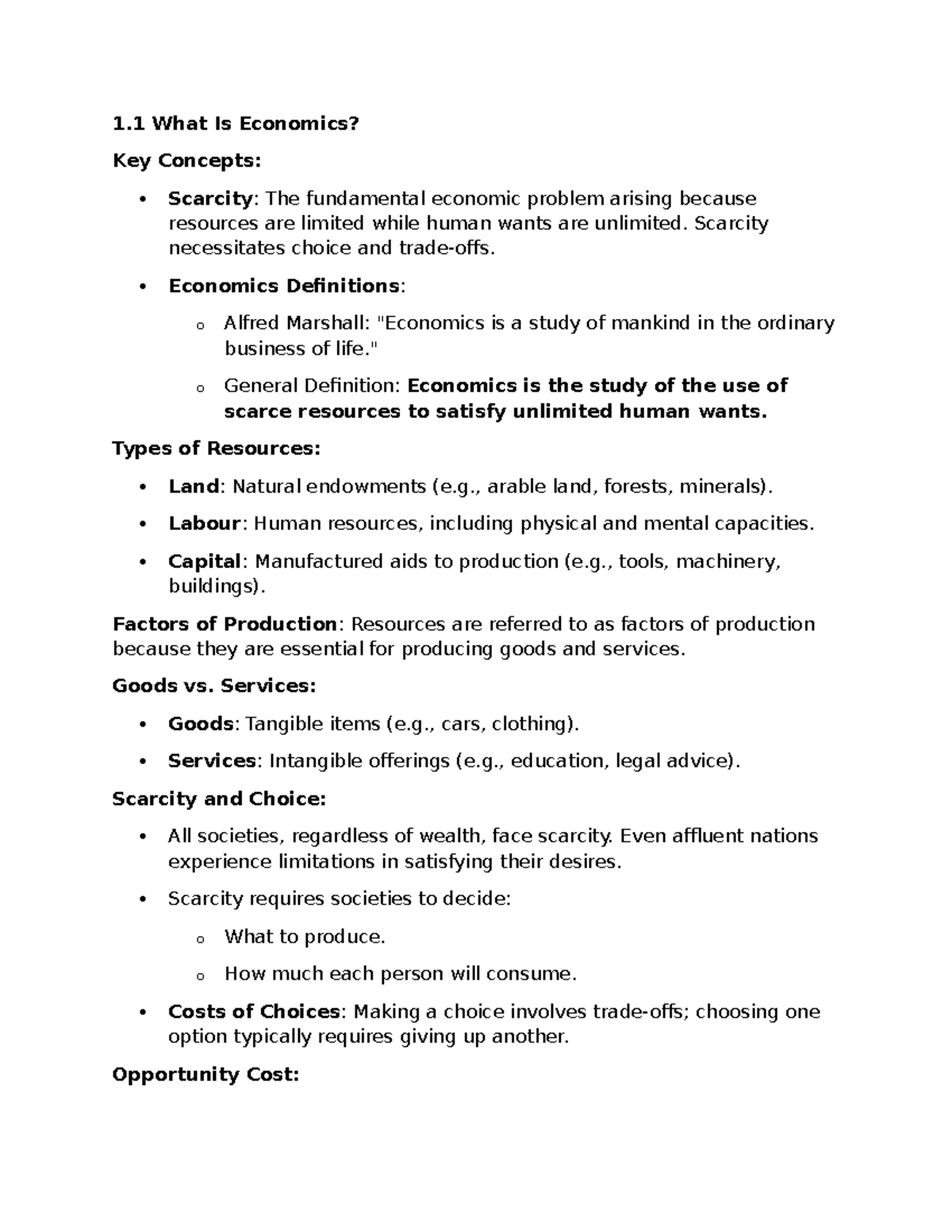 Econ 1-5 Notes: Key Concepts in Economics and Market Dynamics - Studocu