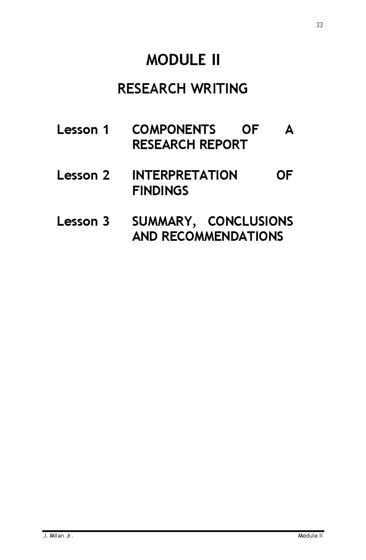 Module 2 - Midwifery Research Writing: Components & Interpretation ...