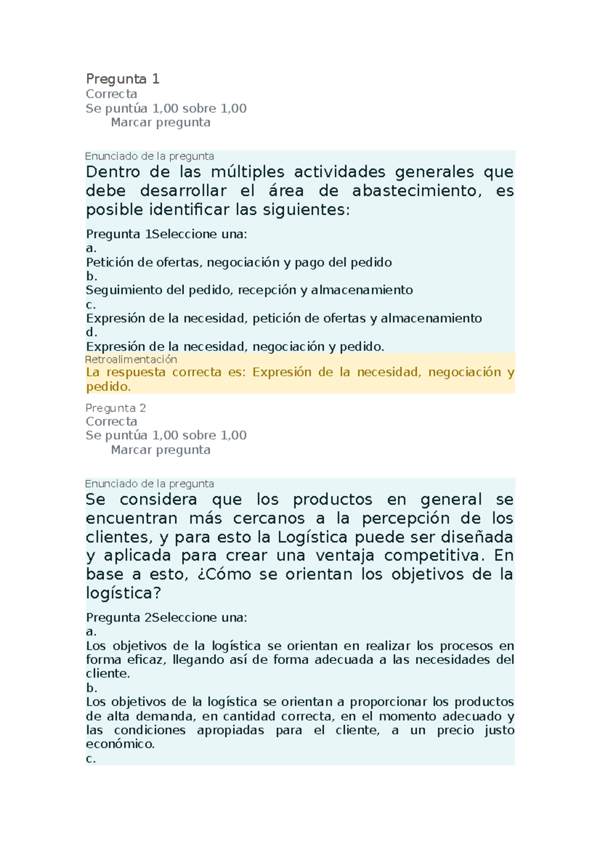 Prueba 1 - Exámenes de Logística y Cadena de Suministro - Studocu