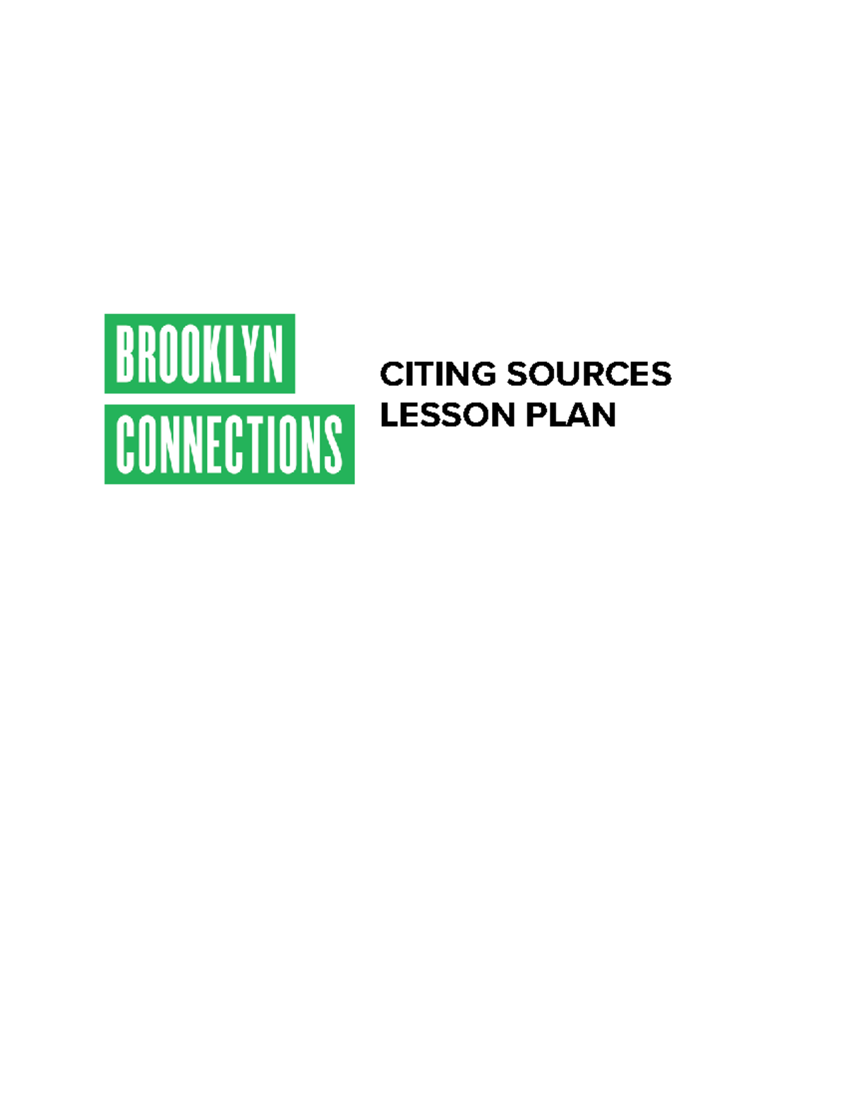 Citing Sources Lesson Plan - English 10 Guide for Educators - Studocu