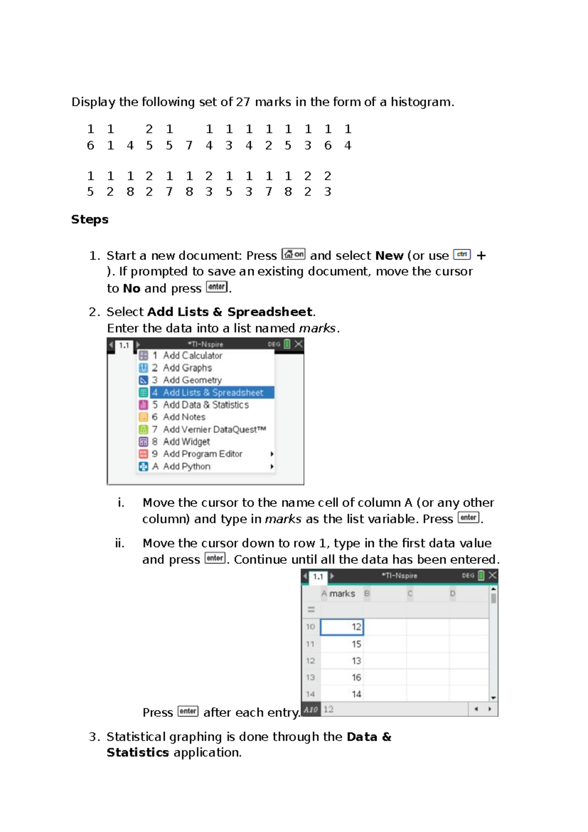 How to Construct a Histogram Using TI-Nspire CAS: Step-by-Step Guide ...