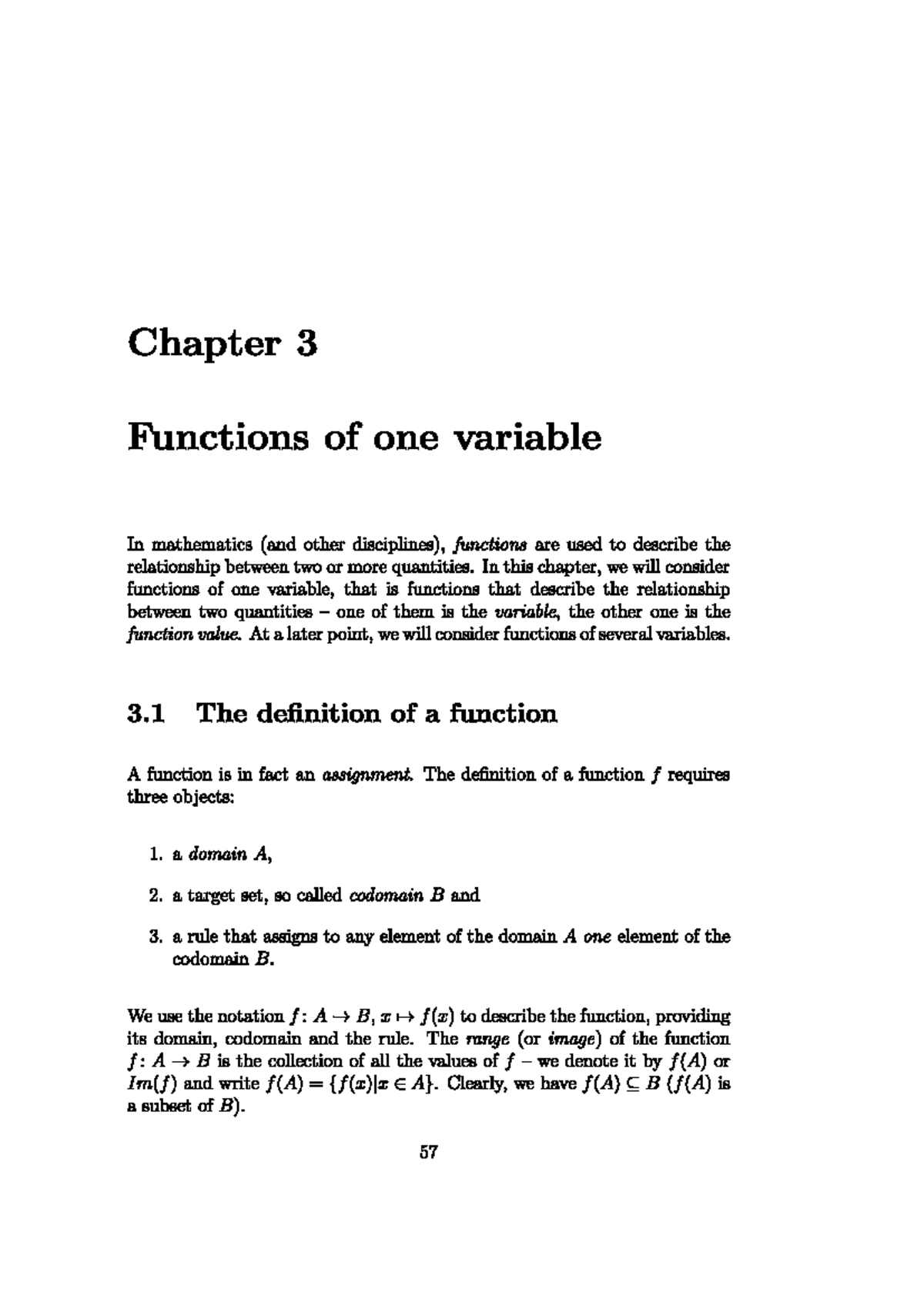 Chapter 3: Functions of One Variable - Lecture Notes (22) - Studocu
