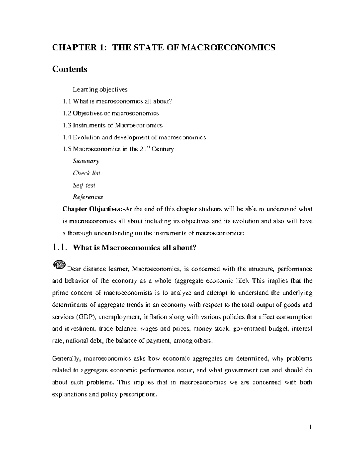 Macro Module 1: Introduction to Macroeconomics Concepts and Theory ...