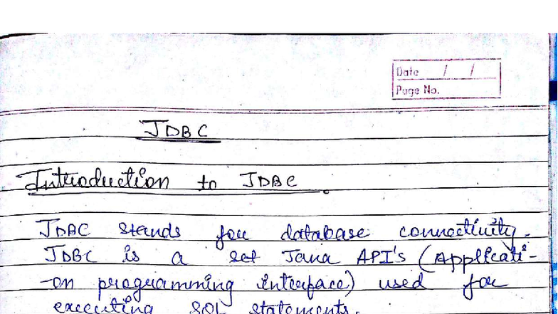 JDBC Overview and Implementation in Java Programming (CS101) - Studocu