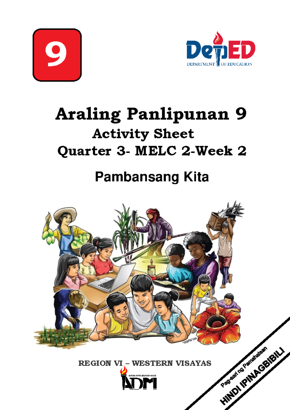 Araling Panlipunan 9 Q3 - LAS Activity Sheet: Pambansang Kita, Week 2 ...