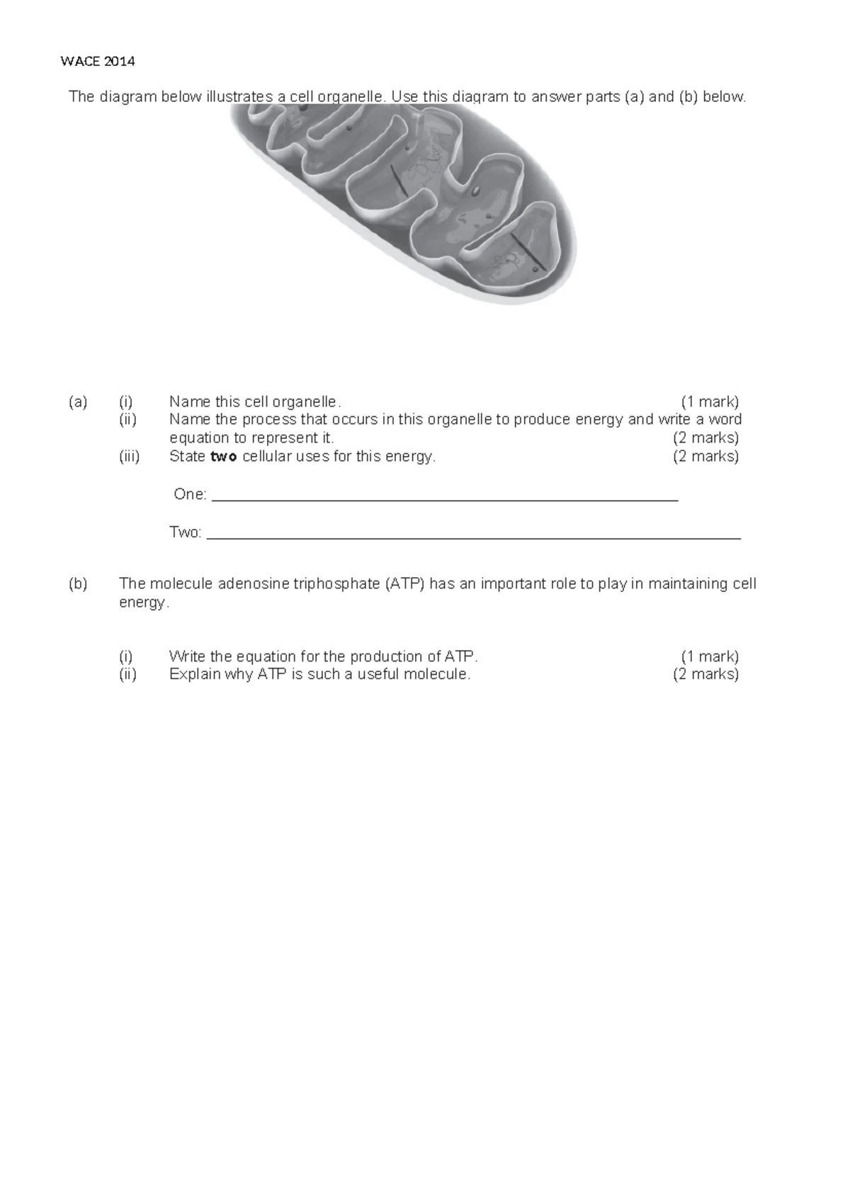 Practice Exam for Unit 1: Year 11 ATAR Human Biology - Studocu