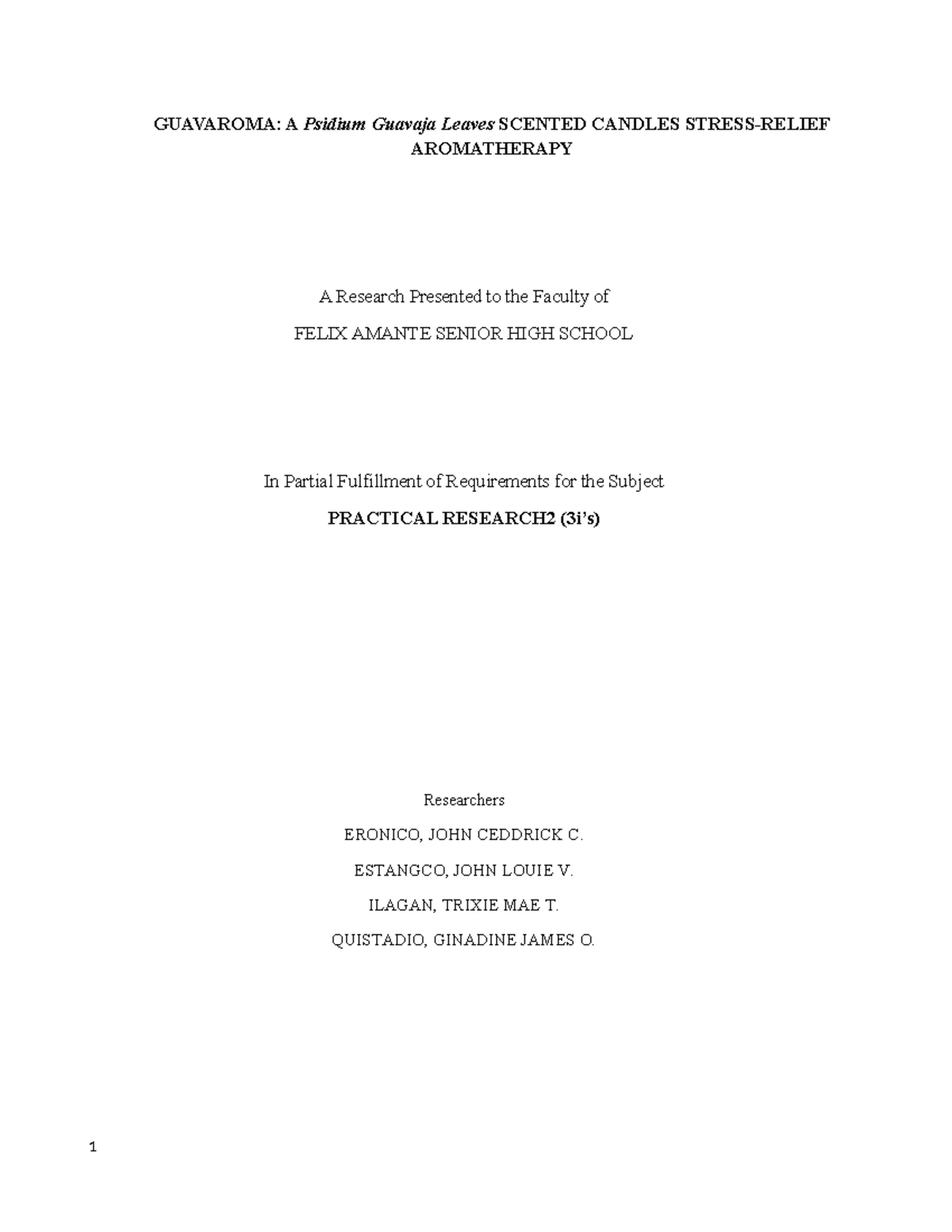 PR2- Chapter-3 - pr2 chap 3 - Chapter 3 RESEARCH METHODOLOGY In this ...