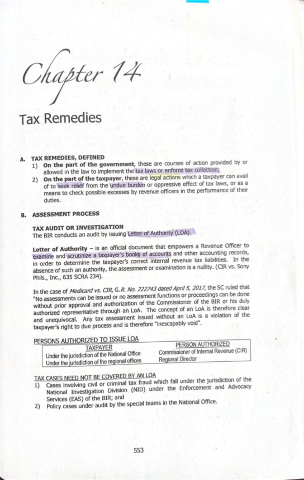 Chapter 14: Tax Remedies - Understanding LOA, PAN, and Taxpayer Rights ...