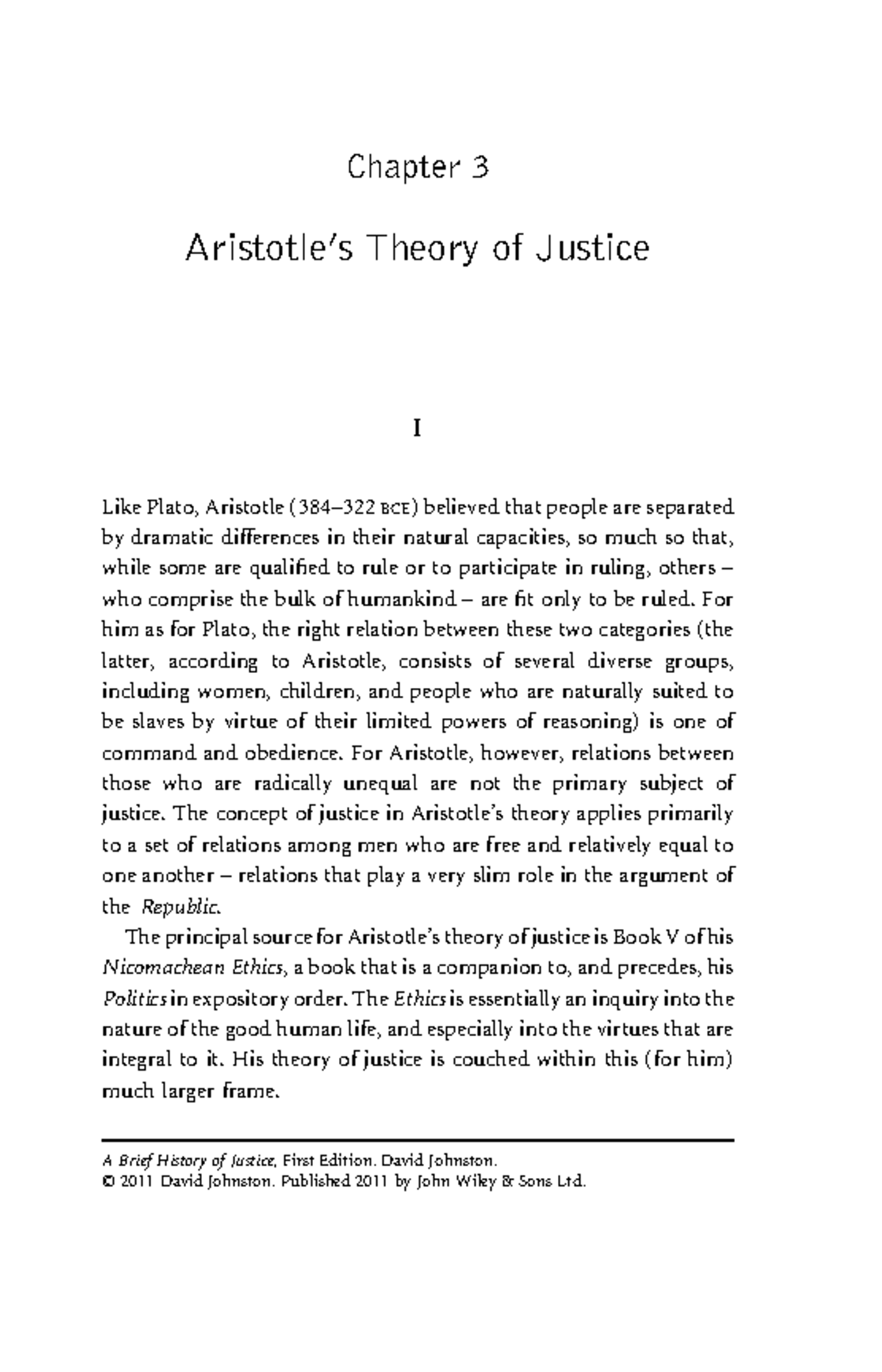 Aristotle's Justice: Exploring Complete and Partial Theories (PHI101 ...