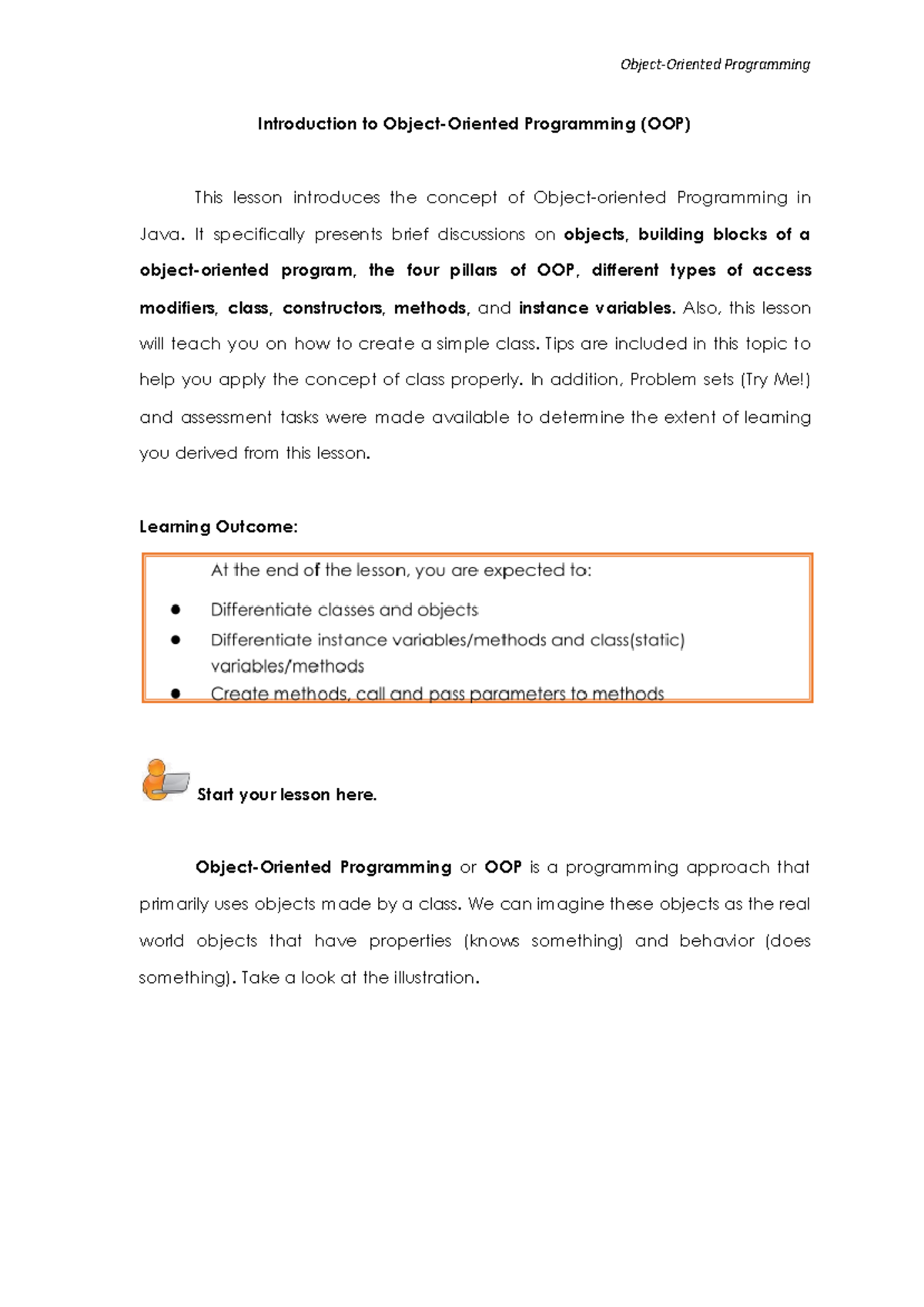 OOP Module 4: Introduction to Object-Oriented Programming Concepts ...