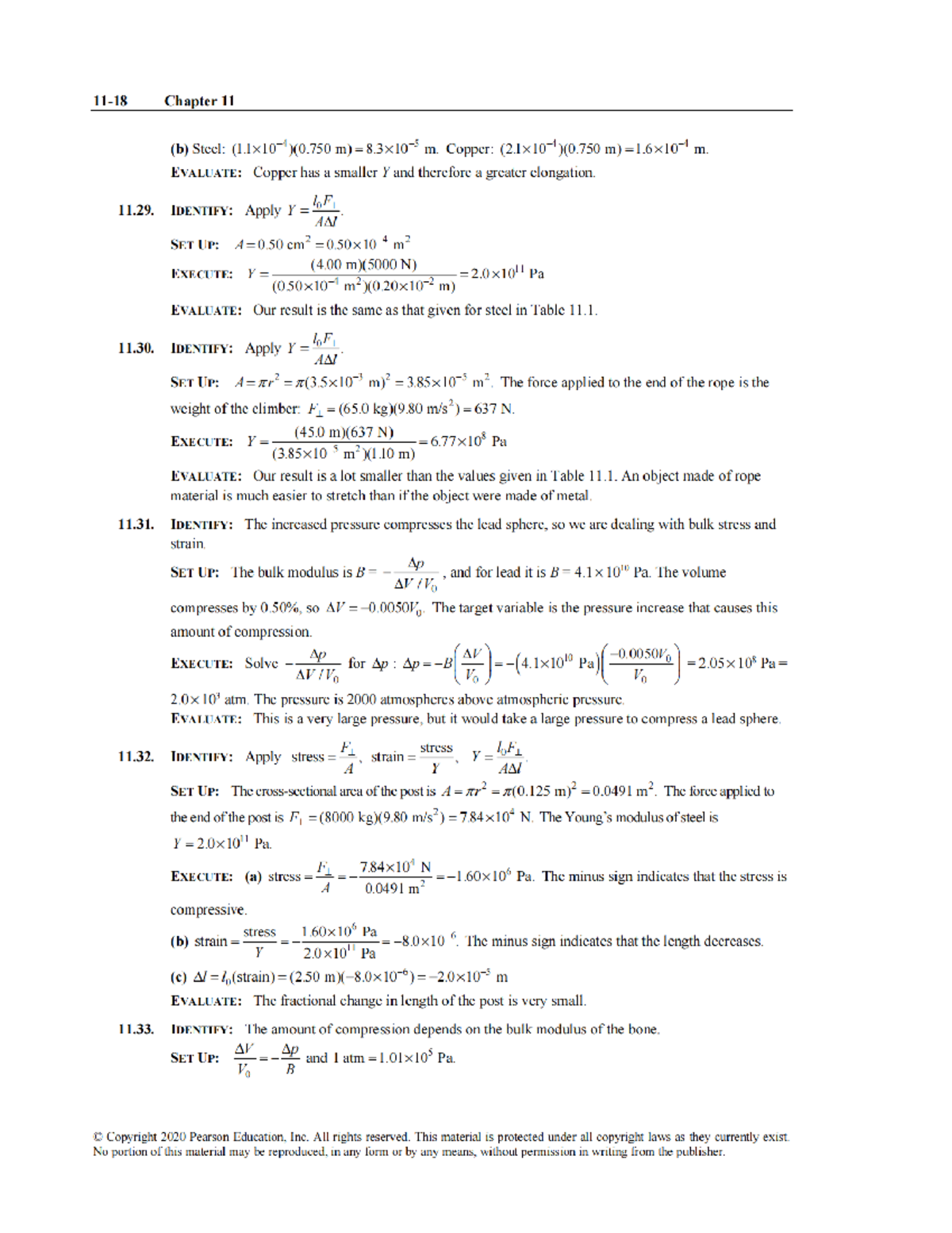 Chapter 11: Stress and Strain Analysis in Steel and Copper (University Physics) - Studocu