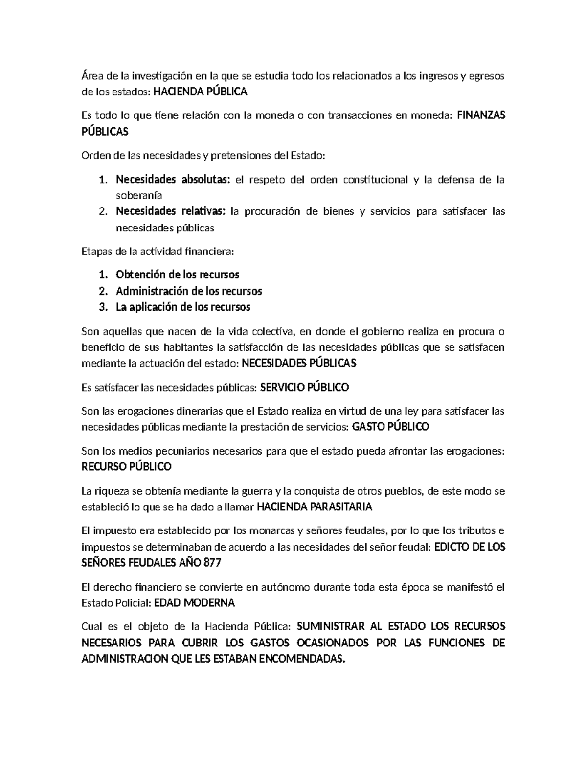 Derecho Tributario I - Apuntes para el Examen Final - Studocu