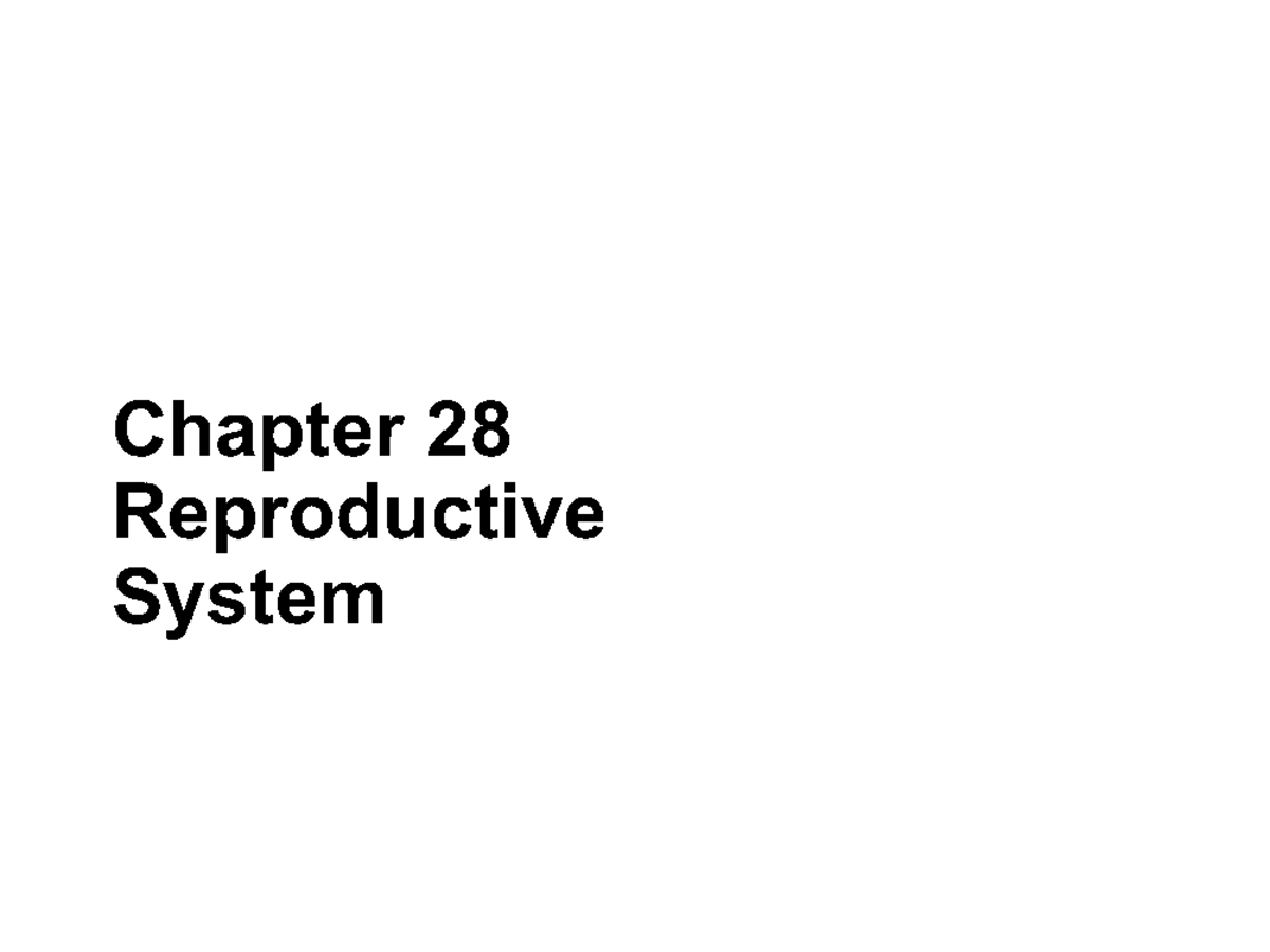 Reproductive Systems: Comparative Anatomy and Development Notes (Bio ...