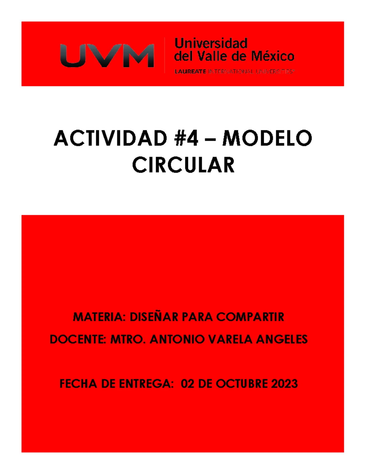Actividad 4: Modelo Circular para Negocios Inclusivos CEBM - Studocu