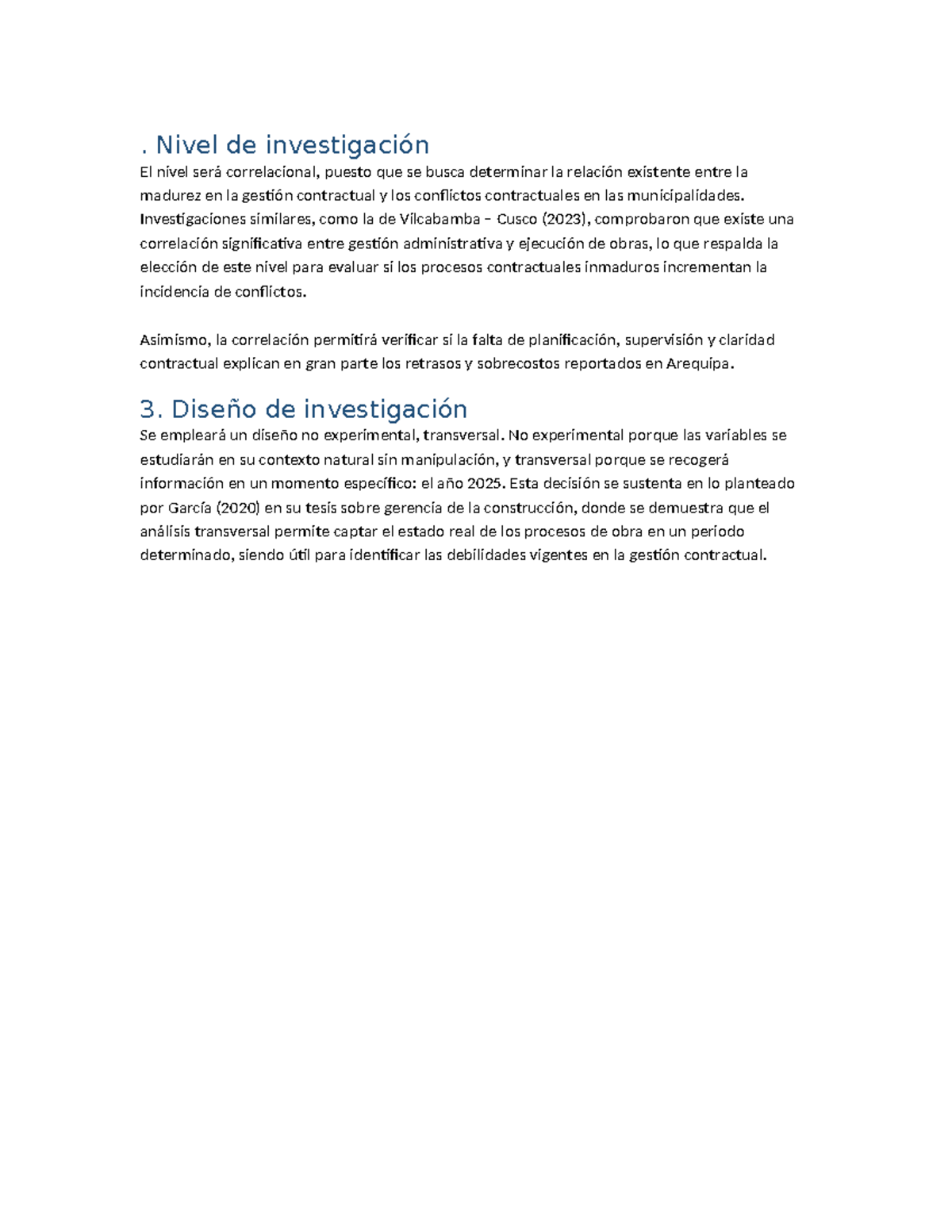 Correlational Research Level on Contract Management Conflicts - Studocu