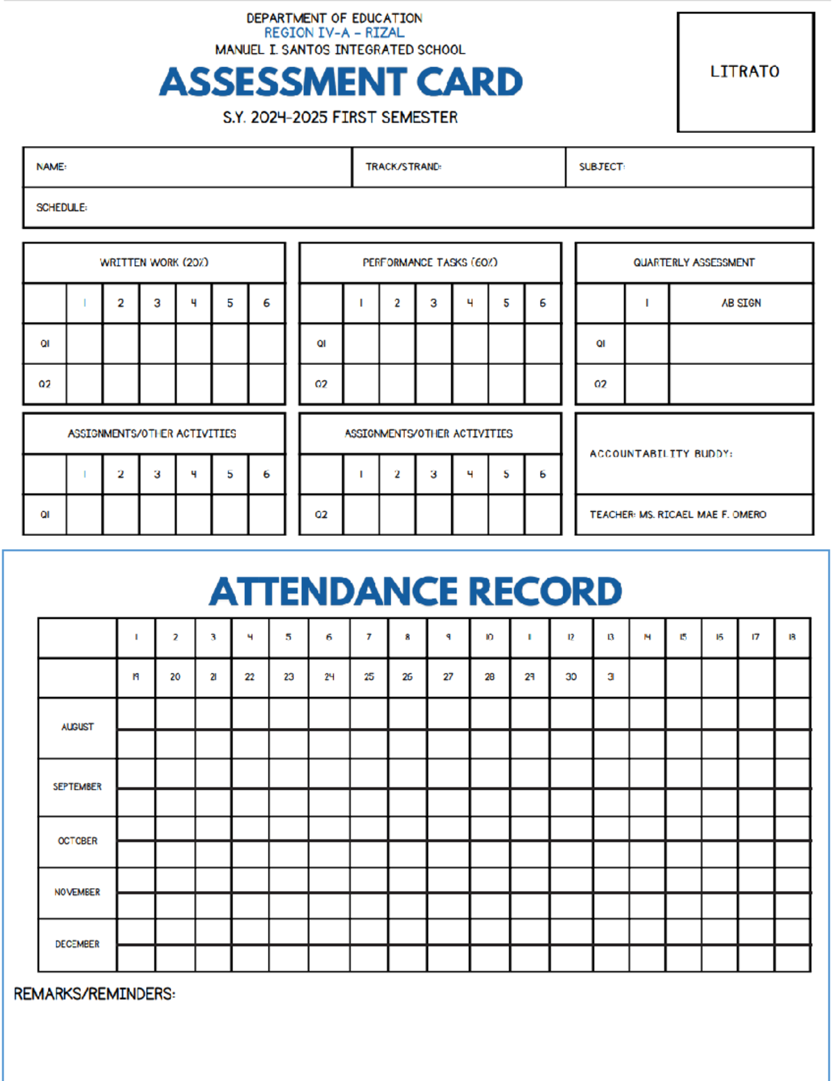 Assessment-CARD1 - asdadsa - Mathematics - DEPARTMENT OF EDUCATION ...