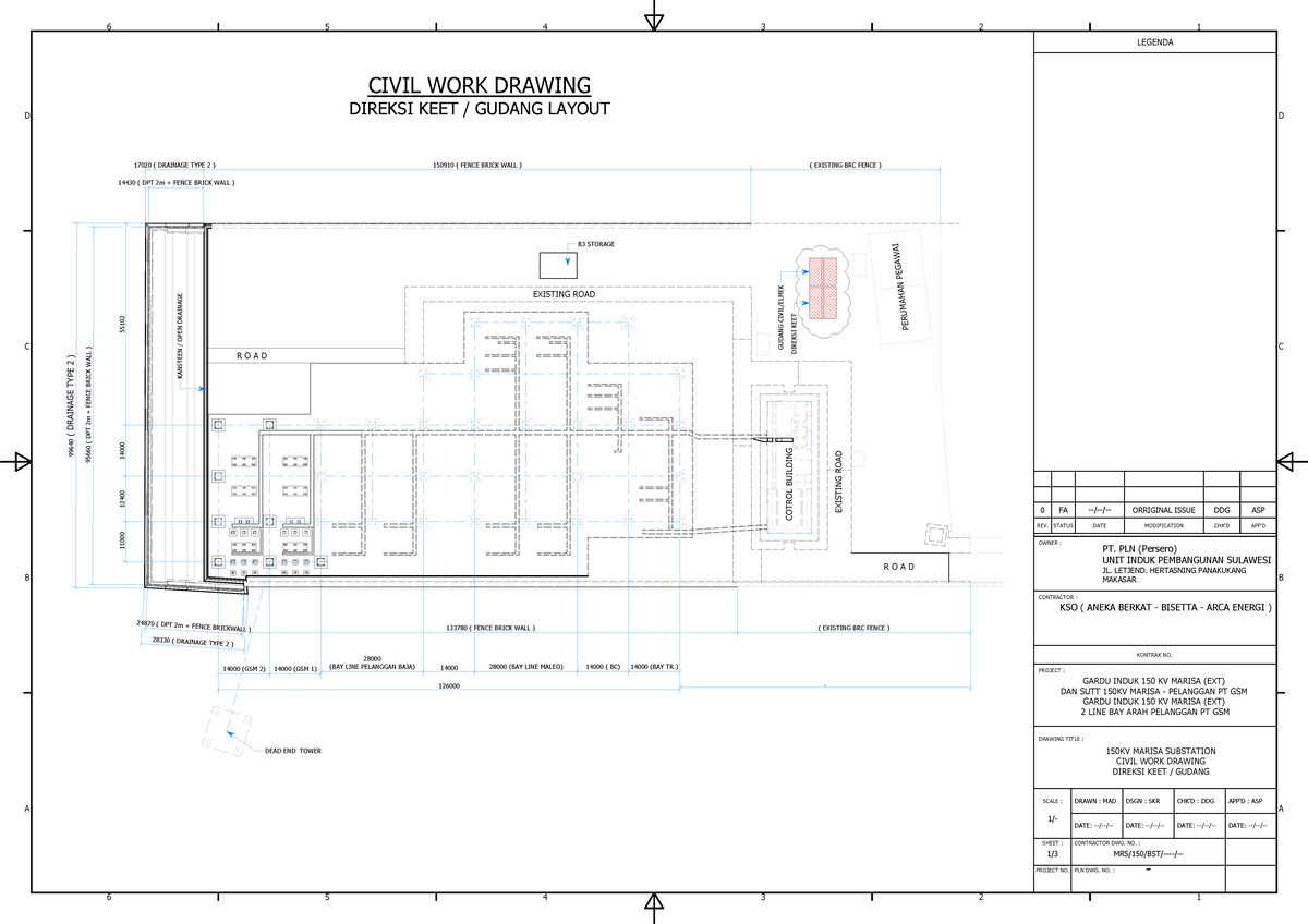 150KV MARISA SUBSTATION CIVIL WORK DRAWING (00-MRS) - Studocu