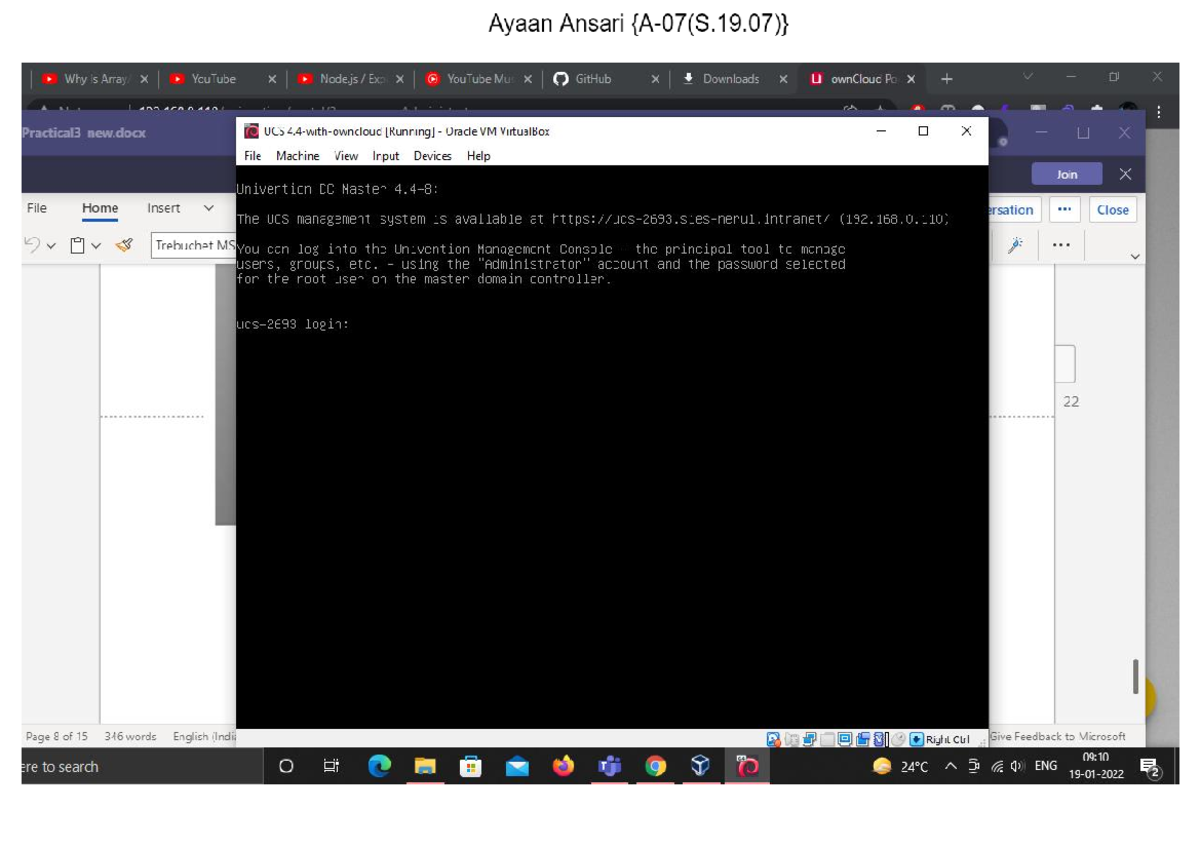 Cloud Computing Practical 3 - Bsc. Computer Science - Studocu