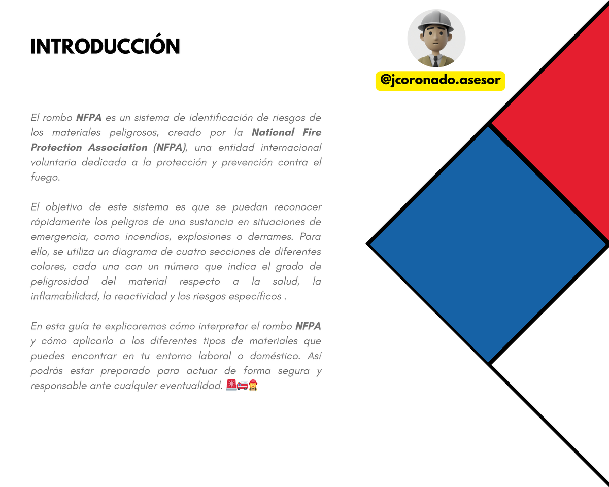Guía Práctica del Rombo NFPA - Identificación de Riesgos Básica - Studocu