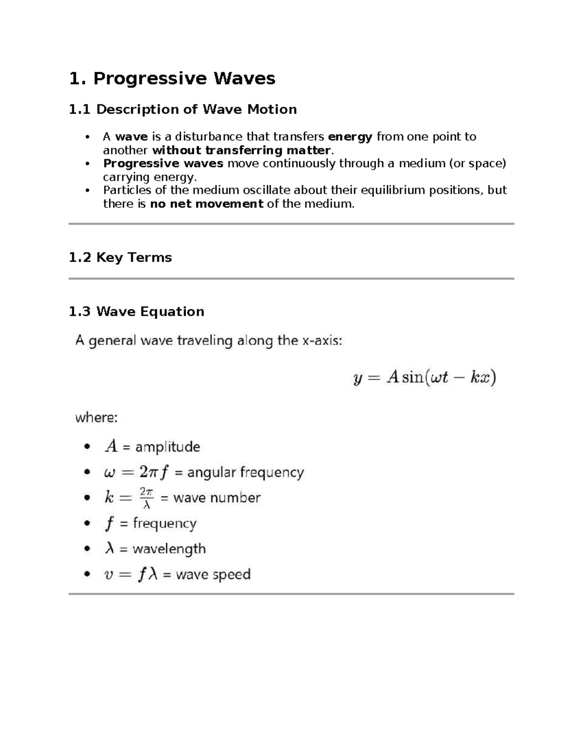 Physics Waves: Understanding Progressive, Transverse, and Longitudinal ...