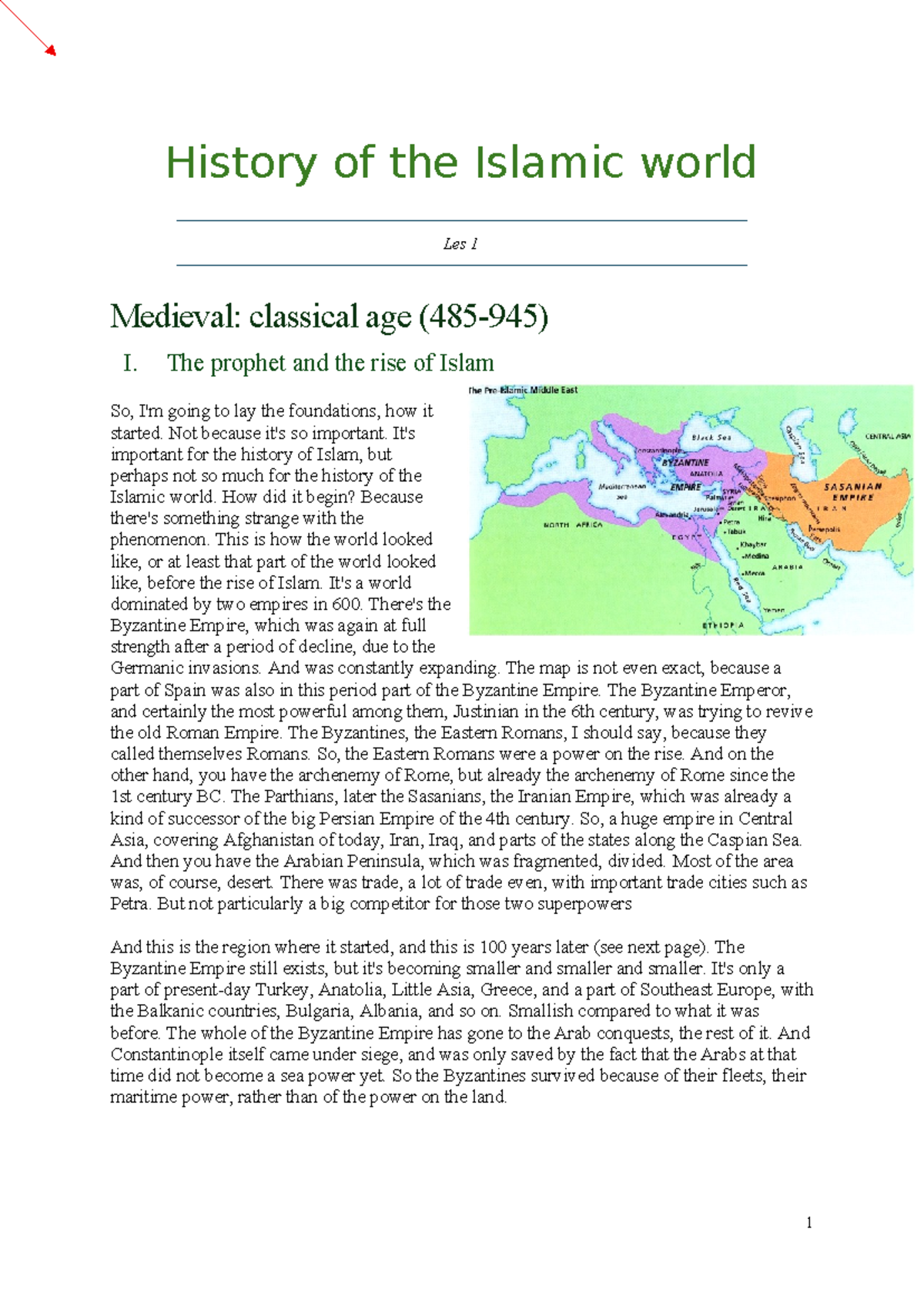 Islamic History: Medieval Era to Gunpowder Age (HIST 101) - Studocu