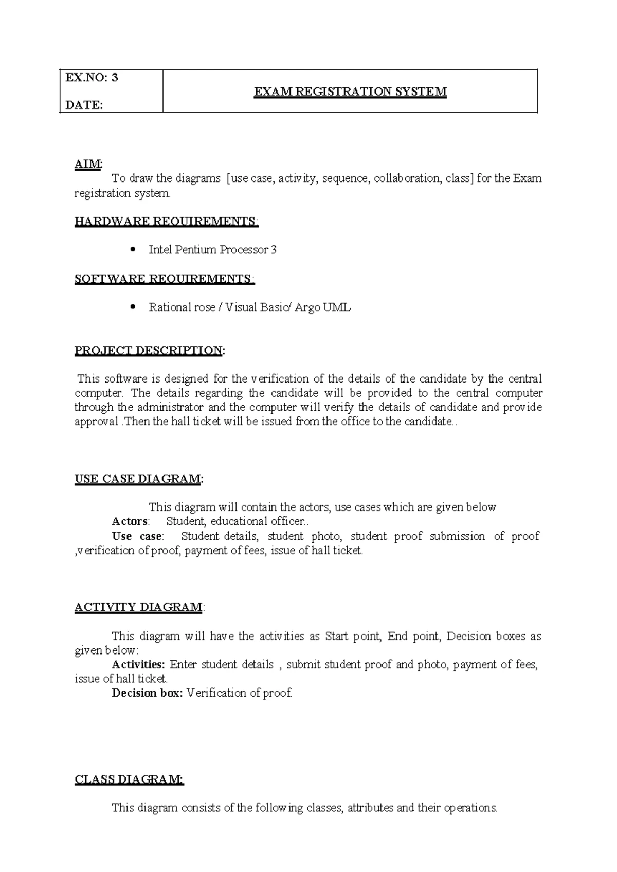 CS8582 - UML Design Problems and Solutions for Final Exam - Studocu