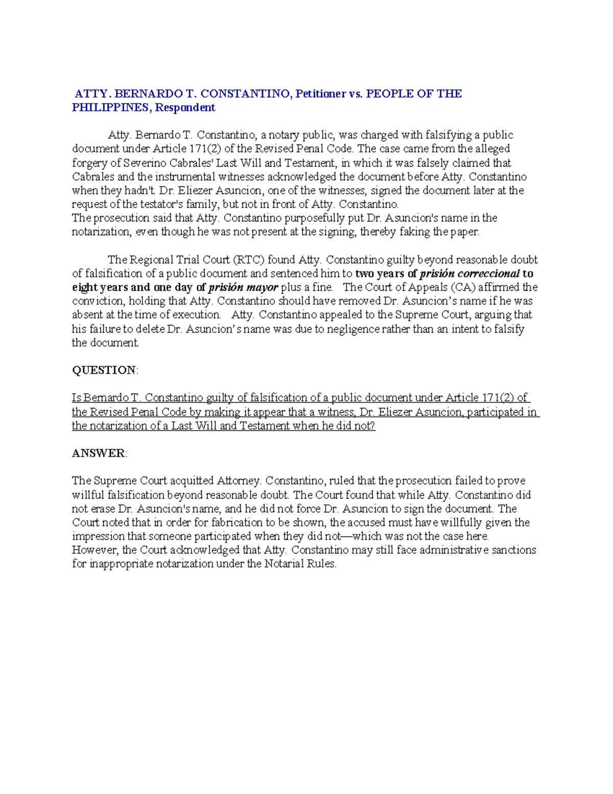 Criminal Case No. 12345: Robbery Information Against John A. Cruz - Studocu