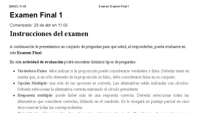 Examen Final 1 - Programación de Aplicaciones Web 30 - Studocu