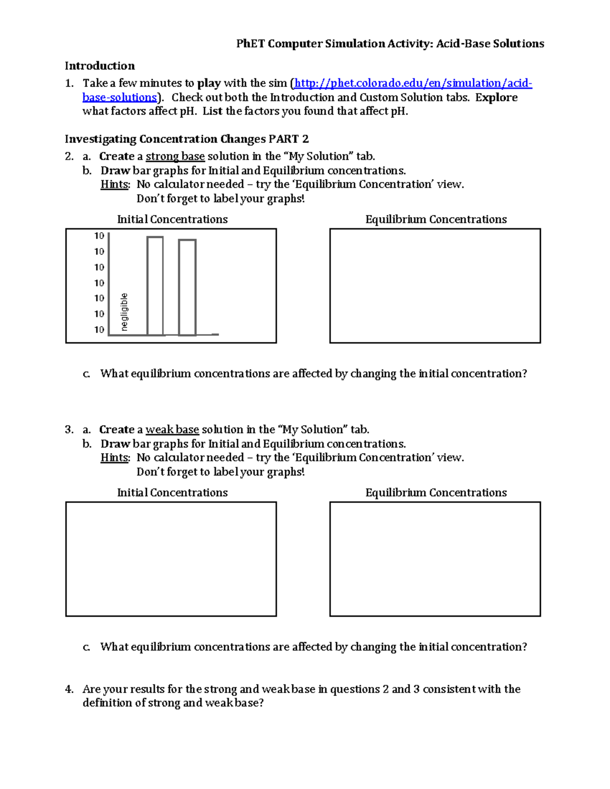 Kami Export Acid Base Investigation Part 2 - PhET Computer Simulation ...