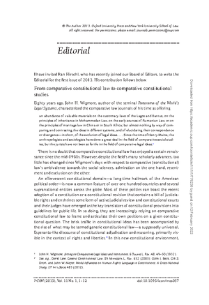 **PS 210: A Dialogue on Foreign Law in Constitutional Interpretation ...