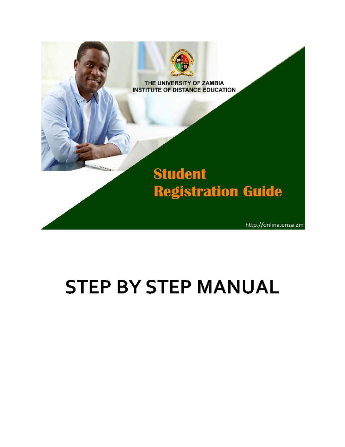 Online Registration Guide - STEP BY STEP MANUAL Let’s Get Started ...