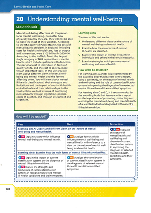 Unit 20 Understanding Mental Wellbeing-2.docx work - Student id: 428801 ...
