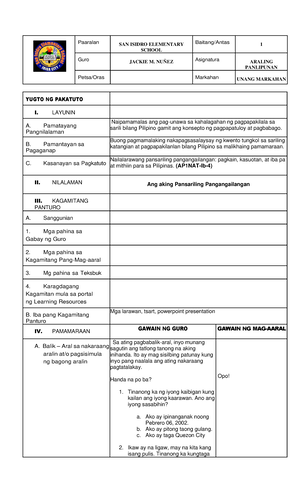 Properties of a Well Written Text - Detailed Lesson Plan Reading and ...