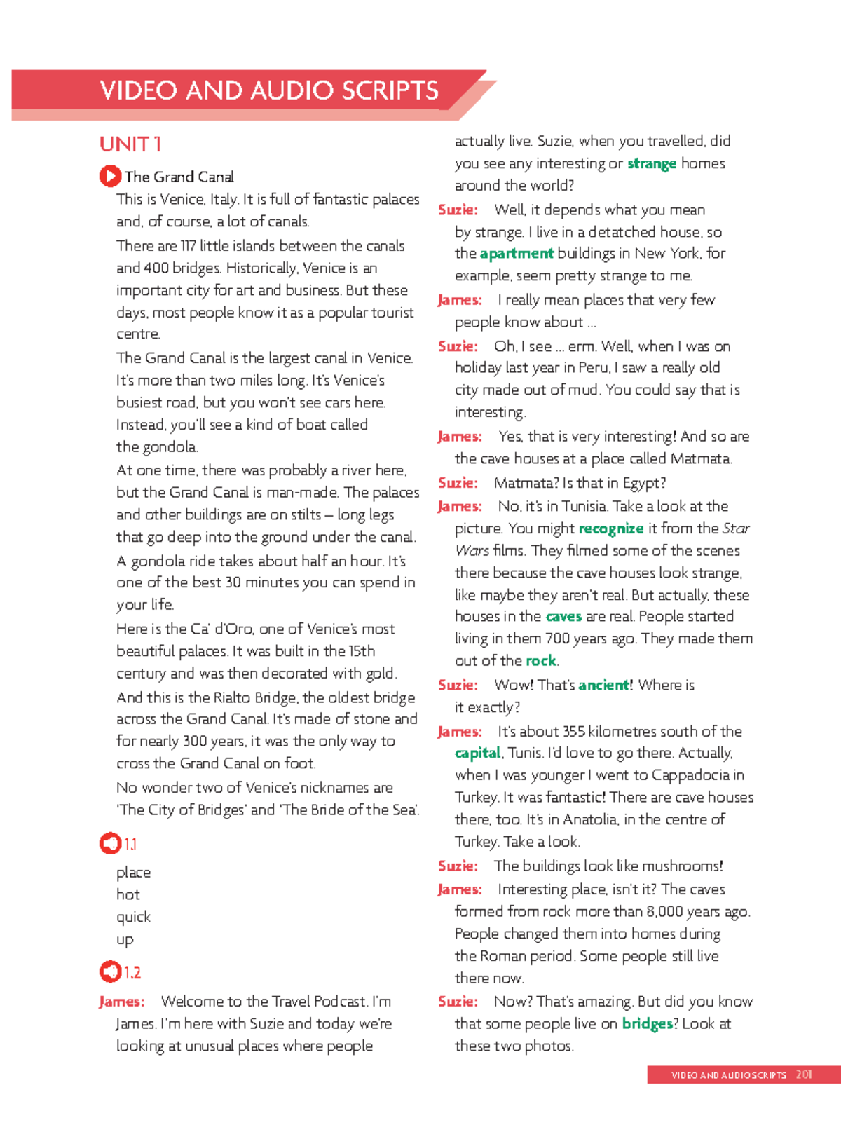 Unlock 2e LS2 Video & Audio Scripts - ESL Unit 1 Guide - Studocu