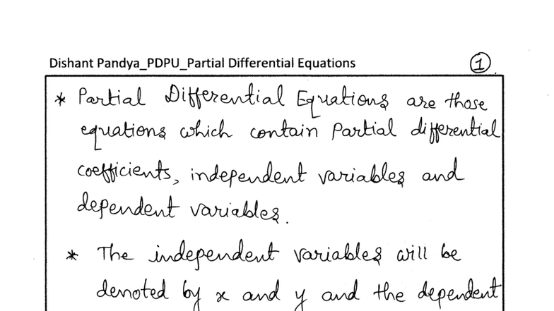 Unit 3 PDEs - notes - Dishant Pandya_PDPU_Partial Differential ...