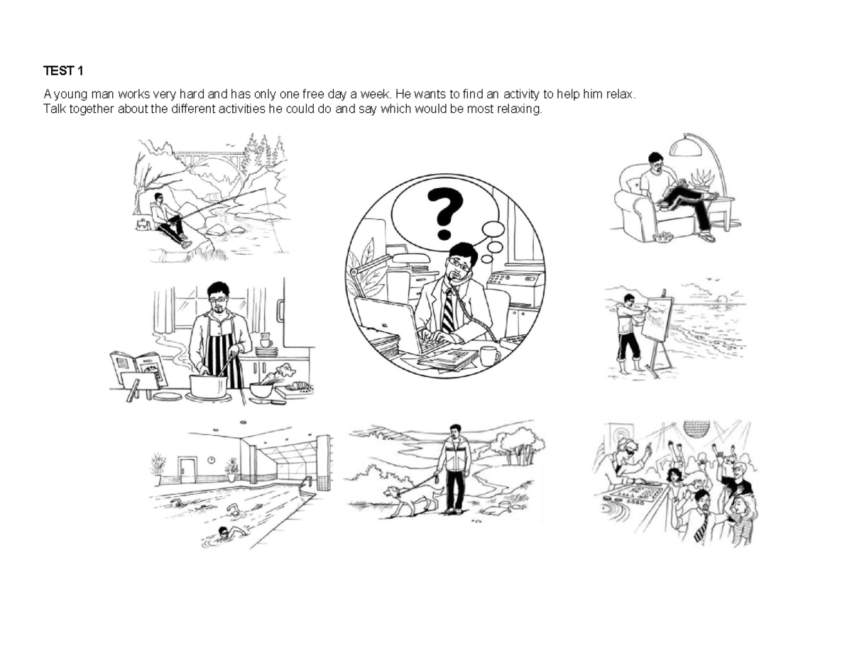 B1 Speaking Part 2 - Sample Tests and Activity Ideas - Studocu