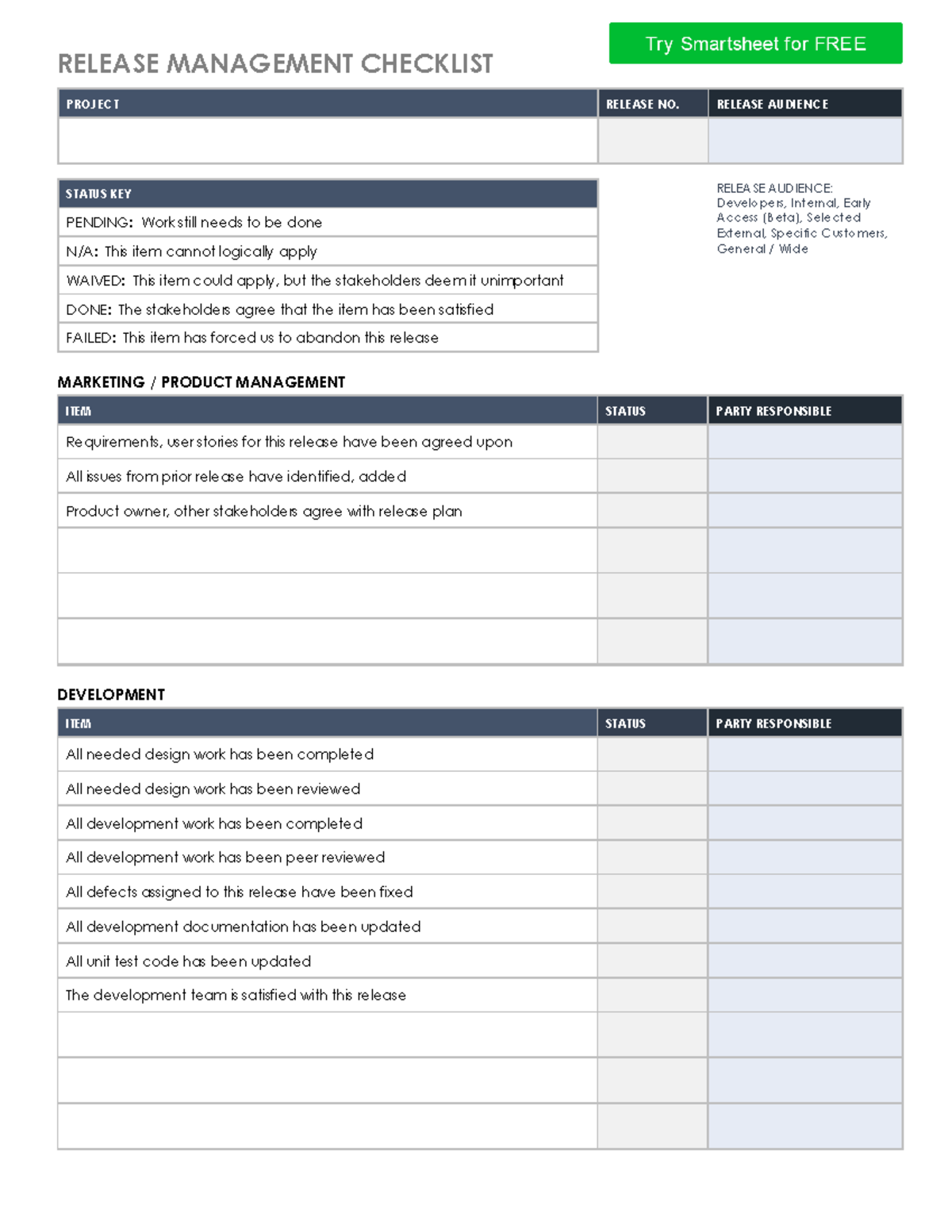 IC-Release-Management-Checklist-Template-10615: Project Release ...