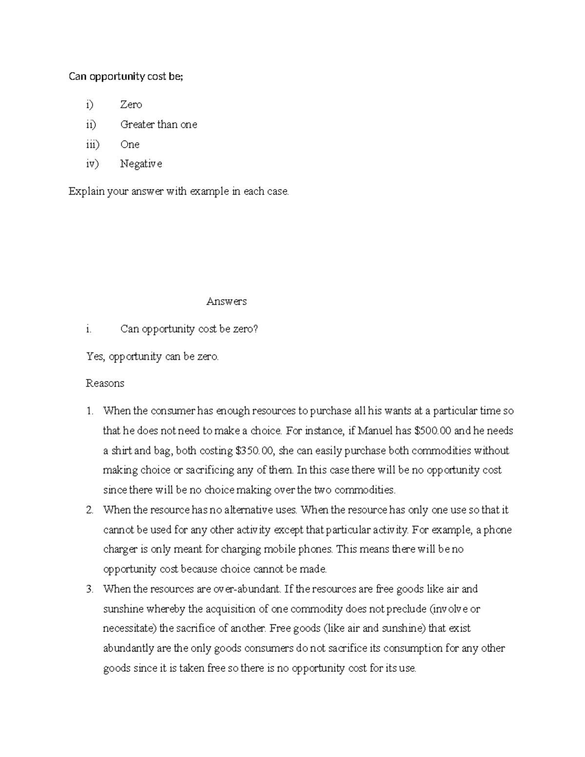 Economics 101: Understanding Opportunity Cost - Examples Explained ...