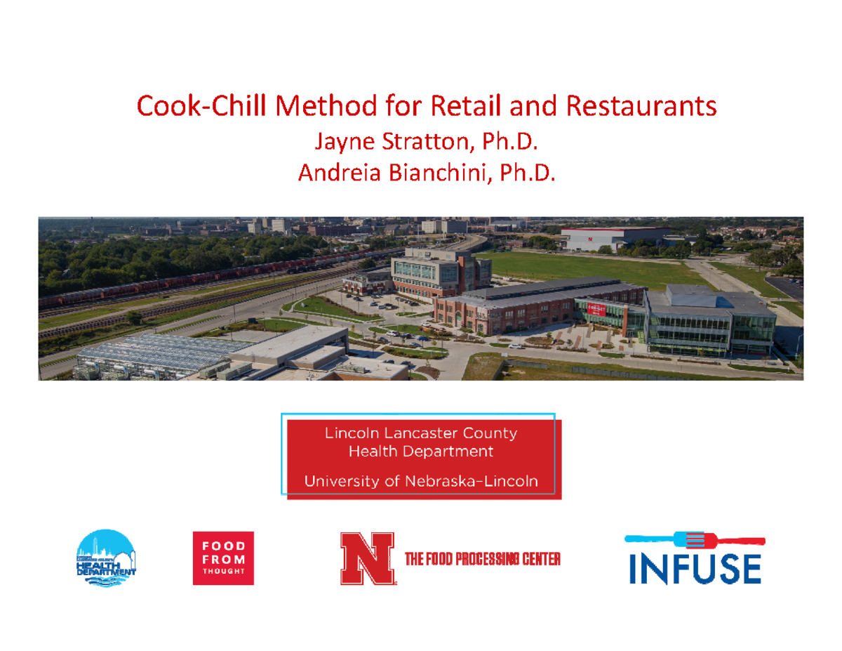 Cook and Chill for Retal and Restaurants - Cook‐Chill Method for Retail ...