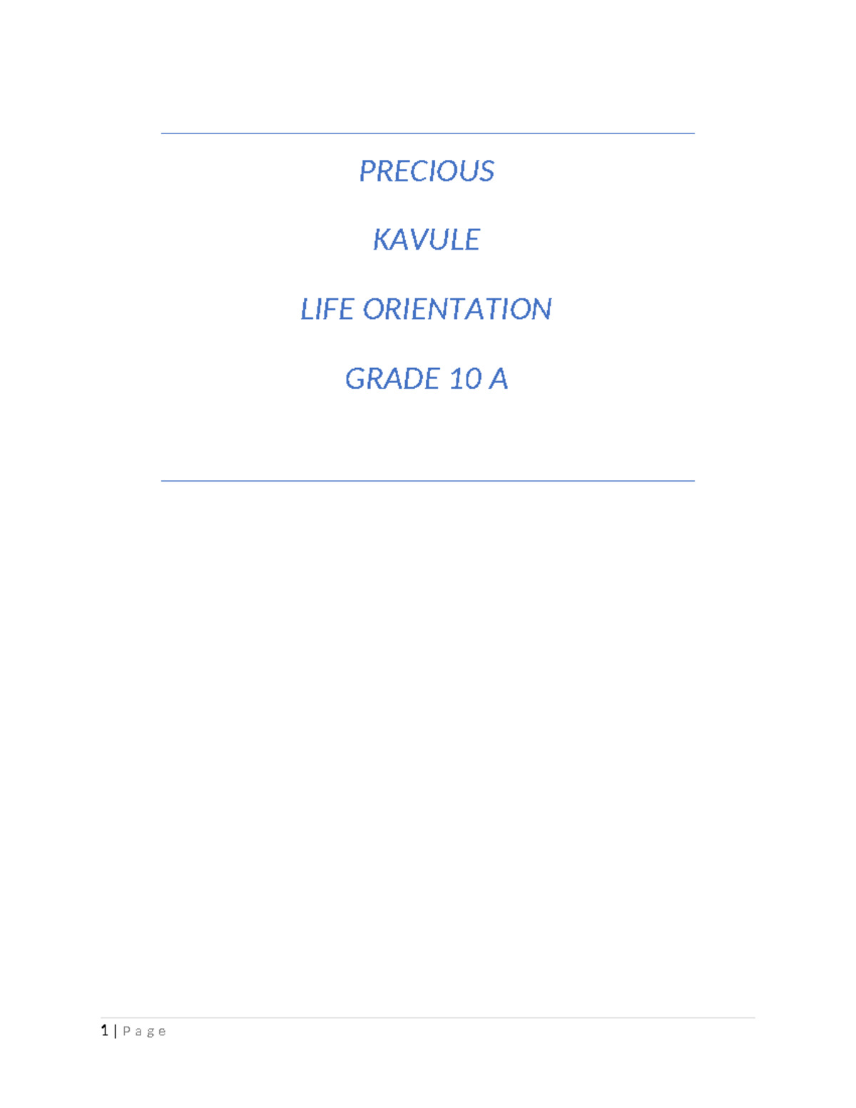 LO10: Life Orientation - Understanding Self, Society, and Teenage ...