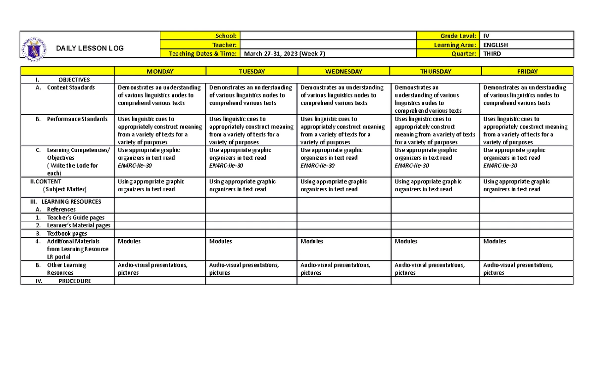 Melcs ESP 10 ONLY - Most Learning Competencies - Grade Level: Grade 10 ...
