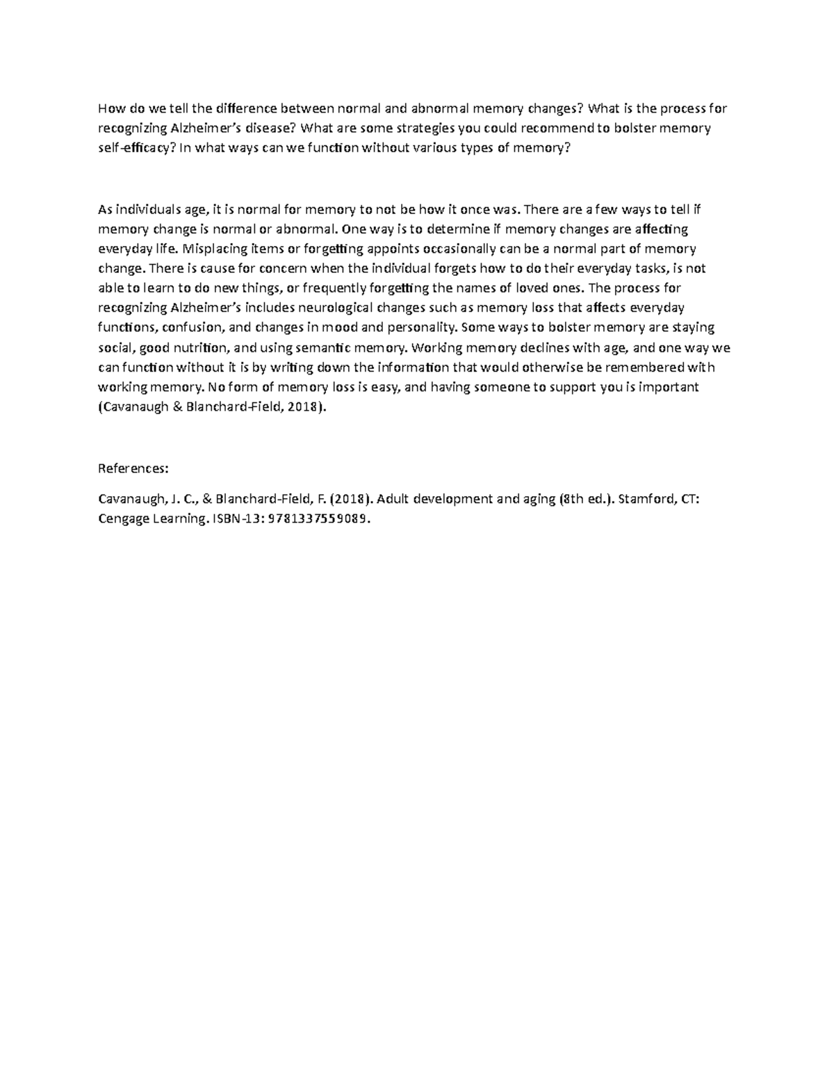 Topic 2 DQ 1 - How do we tell the difference between normal and ...