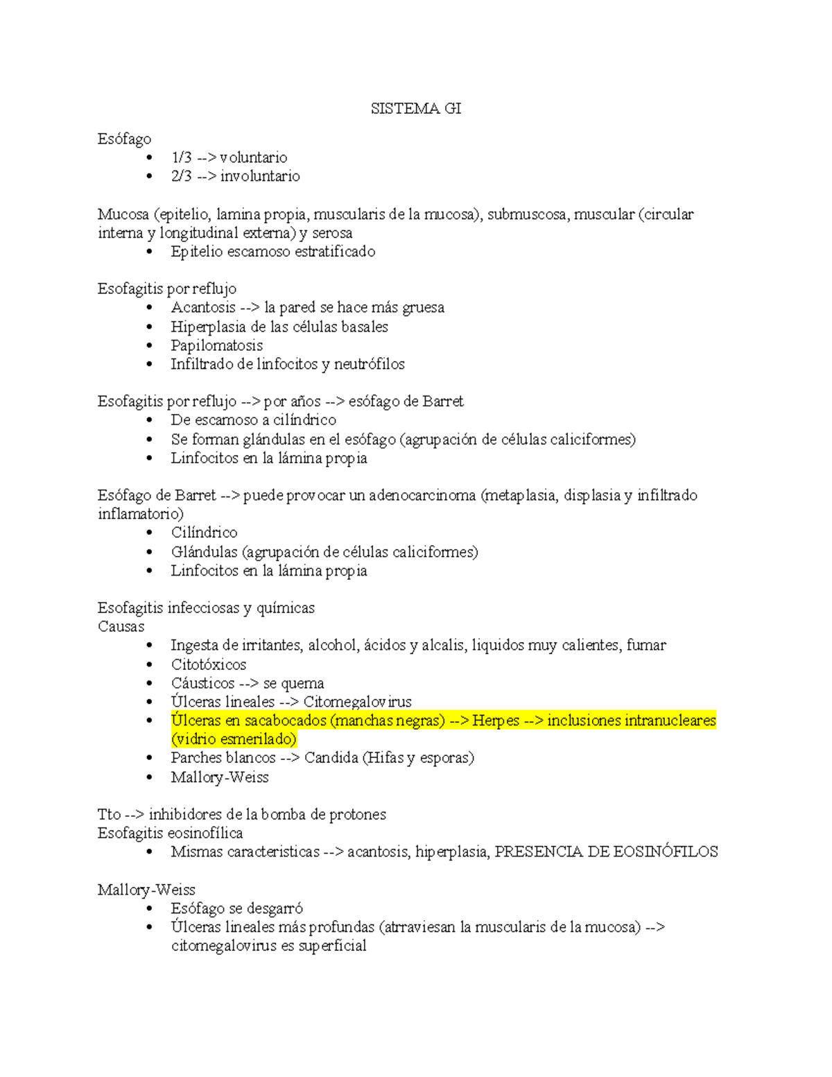 PATOLOGÍA LABORATORIO MONITORIO: ESÓFAGO, ESTÓMAGO Y RIÑONES - Studocu