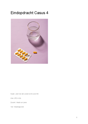 01 Onderkent bestaande of dreigende gezondheidsproblemen ...