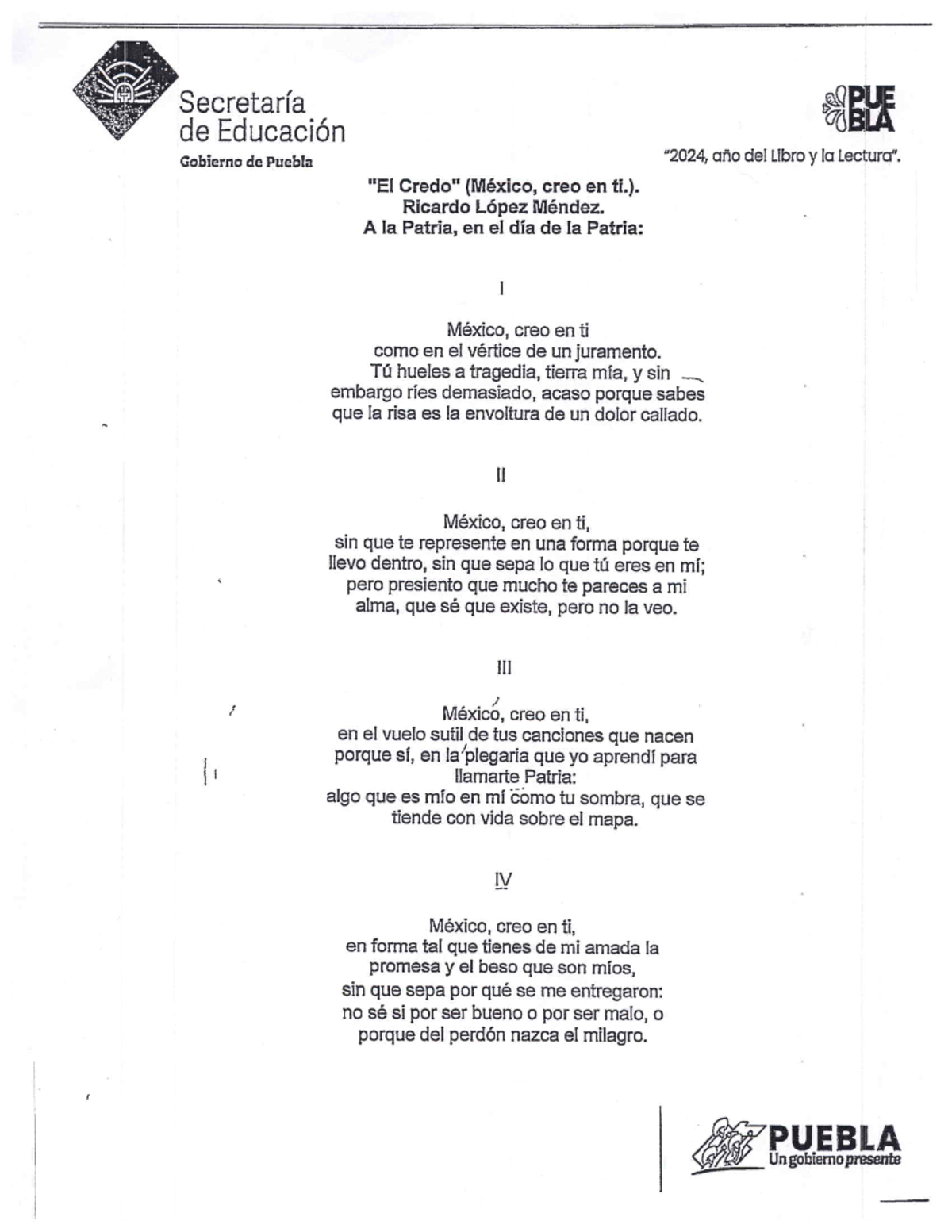 El Credo: México, Creo en Ti - Reflexiones Poéticas sobre la Patria ...