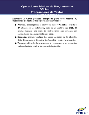 Actividad 2 - Modulo 5 - Operaciones Básicas de Programas de Oficina ...