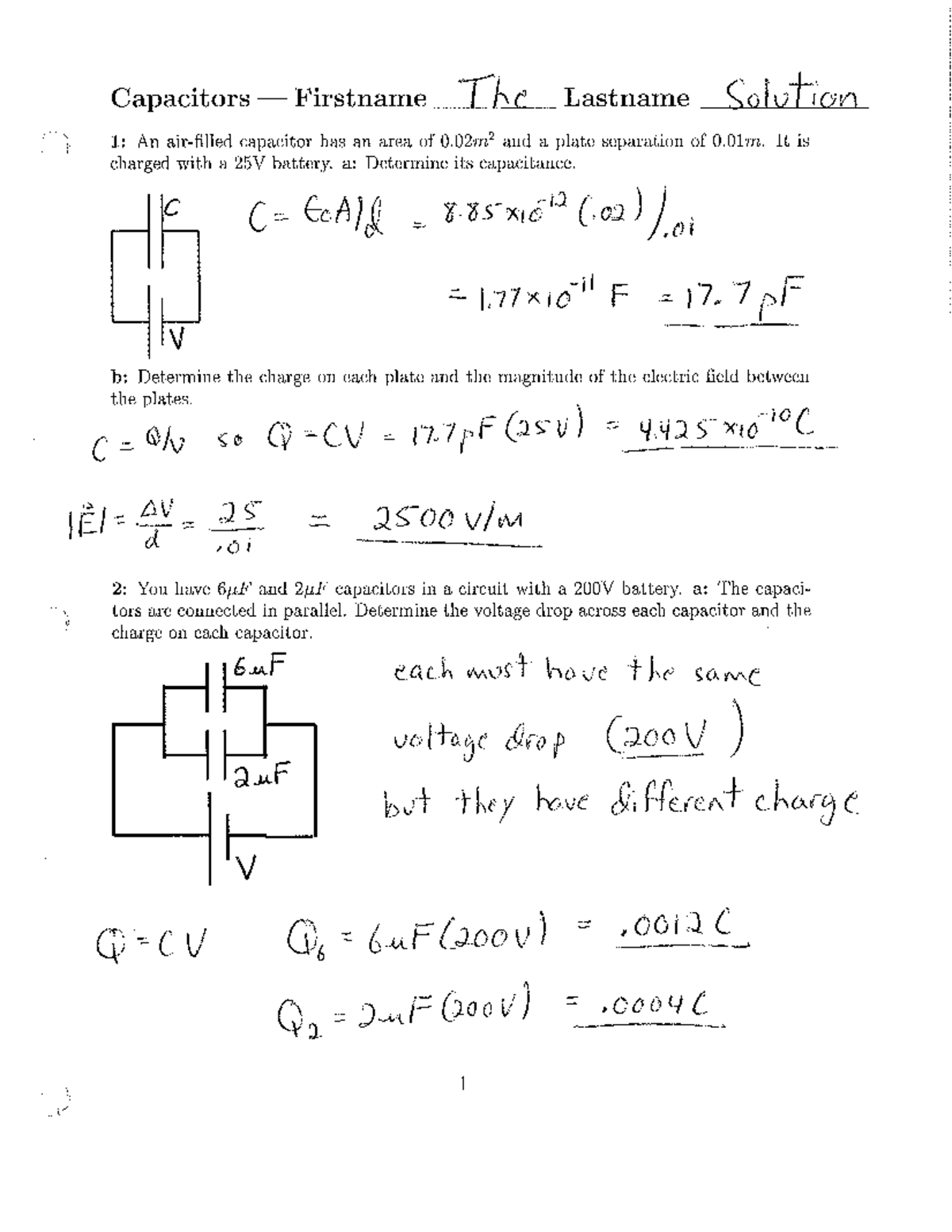Final Exam Study Guide for Course XX123: Capacitor Concepts - Studocu