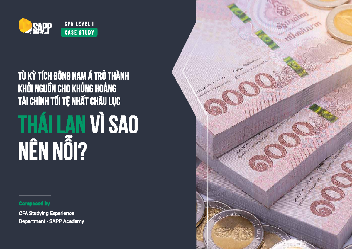 CFA1 ECON Case Study 2024: Understanding Thai Economic Policies - Studocu