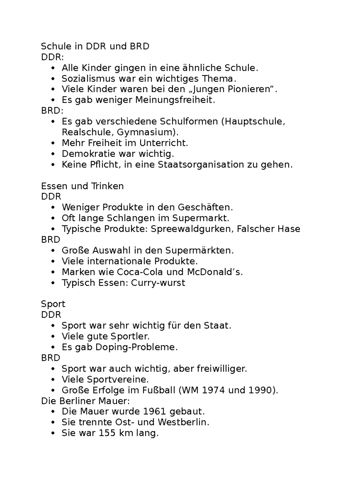 Schule in DDR und BRD: Ein Vergleich der Bildungssysteme - Studeersnel