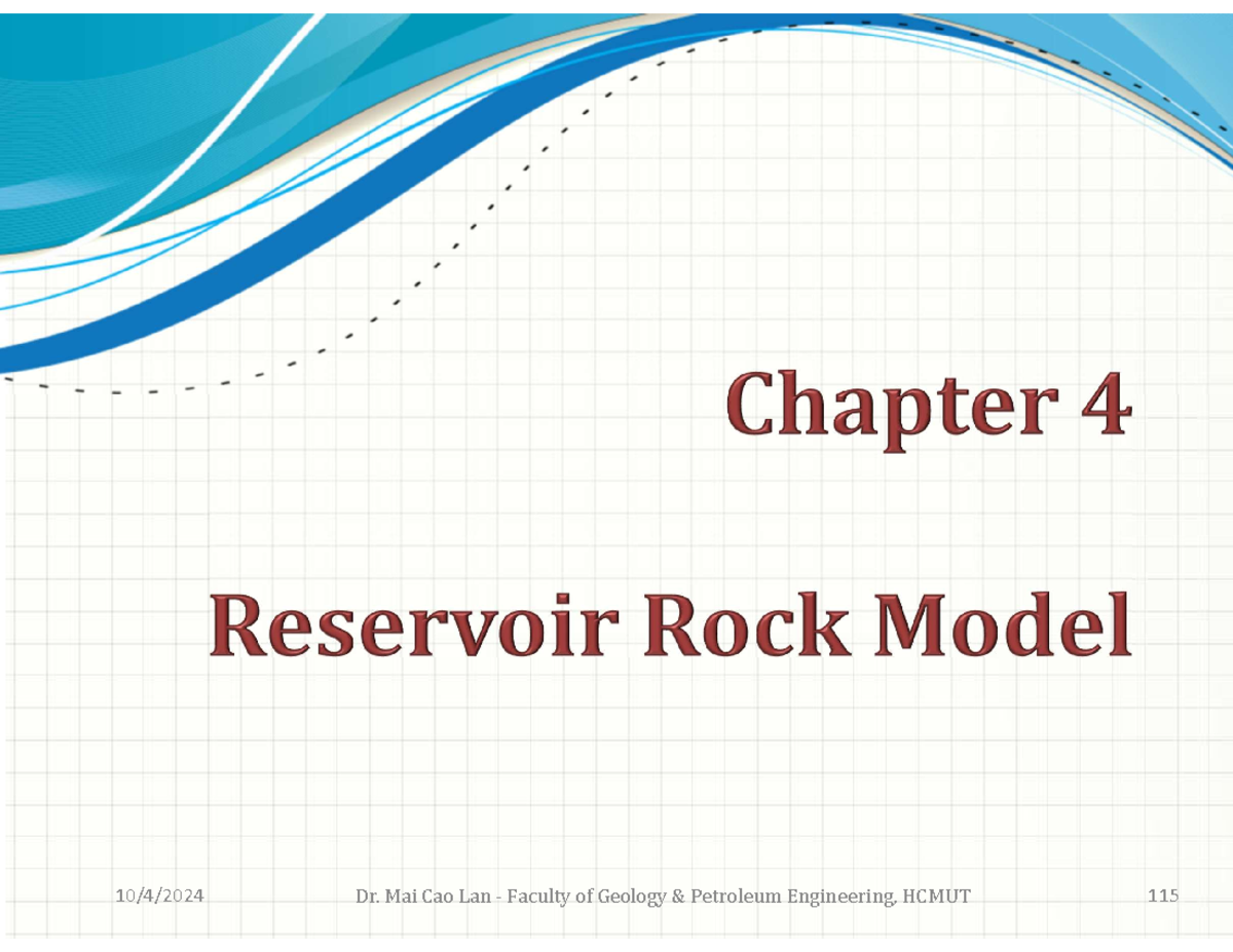 Chapter 4 - Reservoir Rock Model (PETE 115) Overview and Key Concepts ...